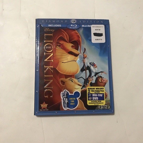 Media | Lion King Movie Dvd Blue Ray 2 Disc Bloopers 3796 | Poshmark